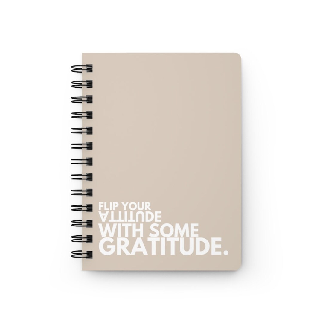 Flip Your Attitude Gratitude Journal | Sand - Etsy