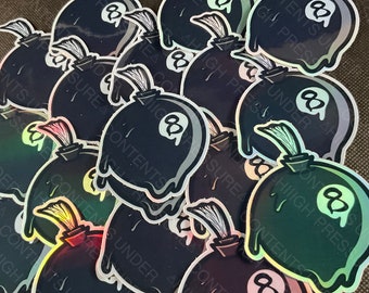 8 Ball Billiards Pool Sticker Decal - Etsy