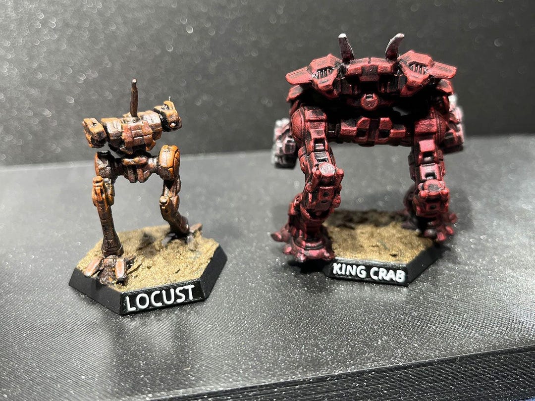 Battle Mech Miniature Labels - Etsy
