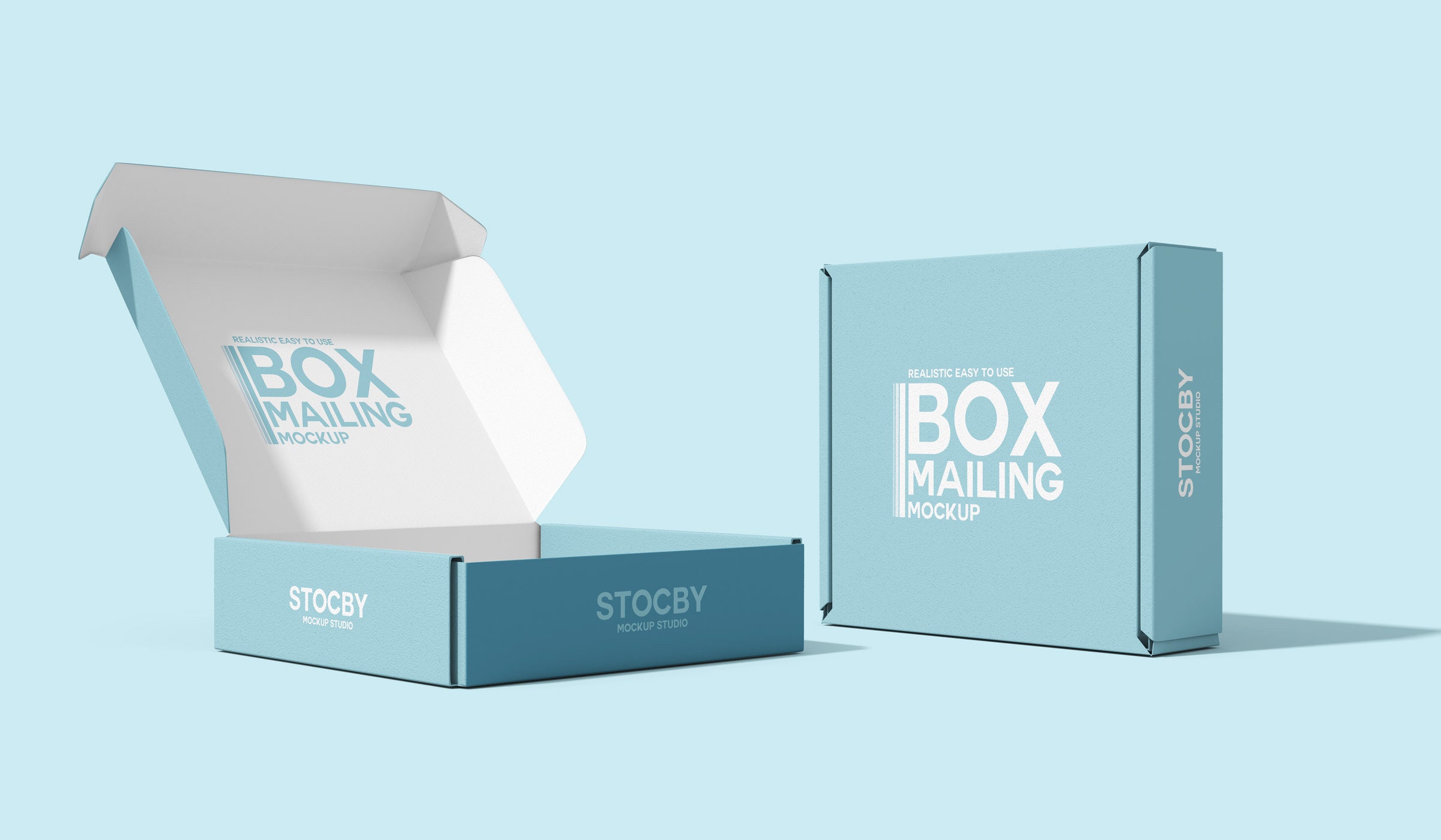 Cardboard Box Mockup Set 12 Psd, Mailing Box Mockup, Shipping Box ...
