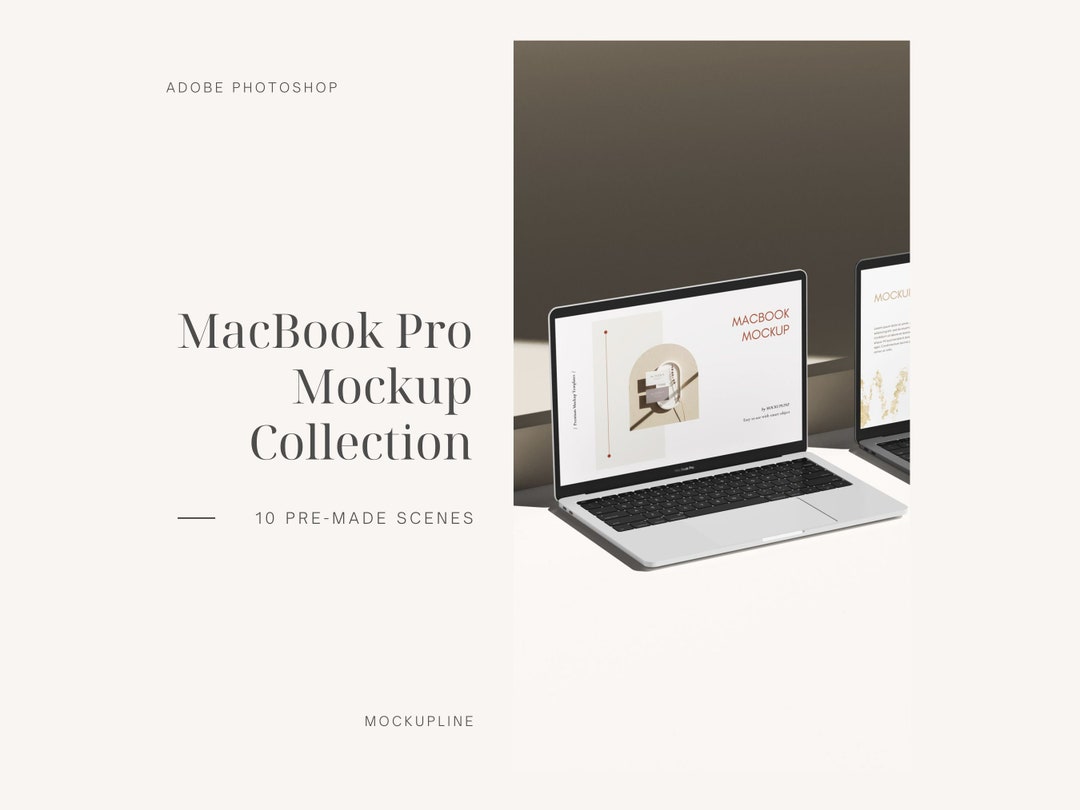 MacBook Pro Mockup Bundle: 10 Photoshop Templates (digital Download) - Etsy