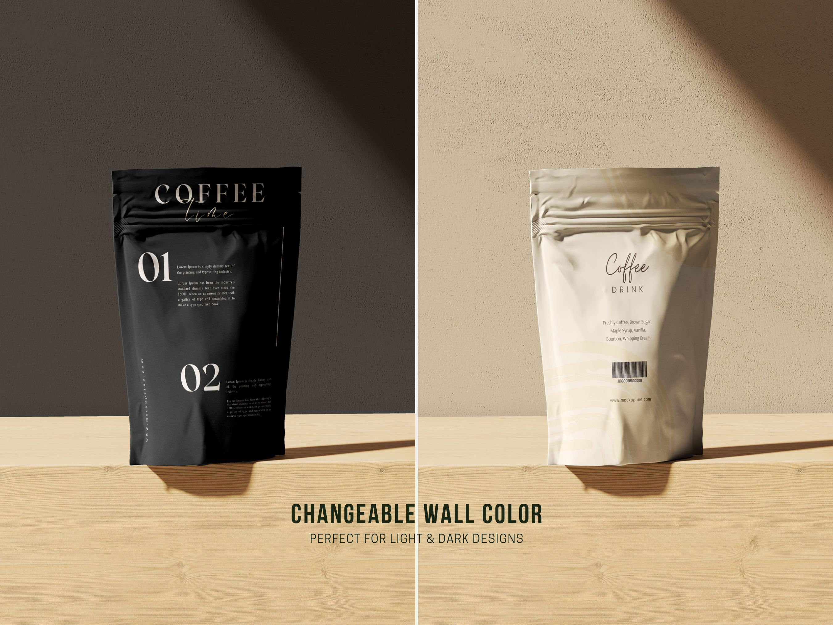 Pouch Bag Mockup Collection, Standing Pouch Mockup, Pouch Packaging ...
