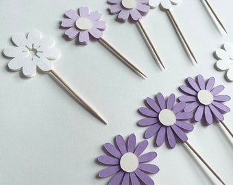 Flower Cupcake Toppers - Etsy