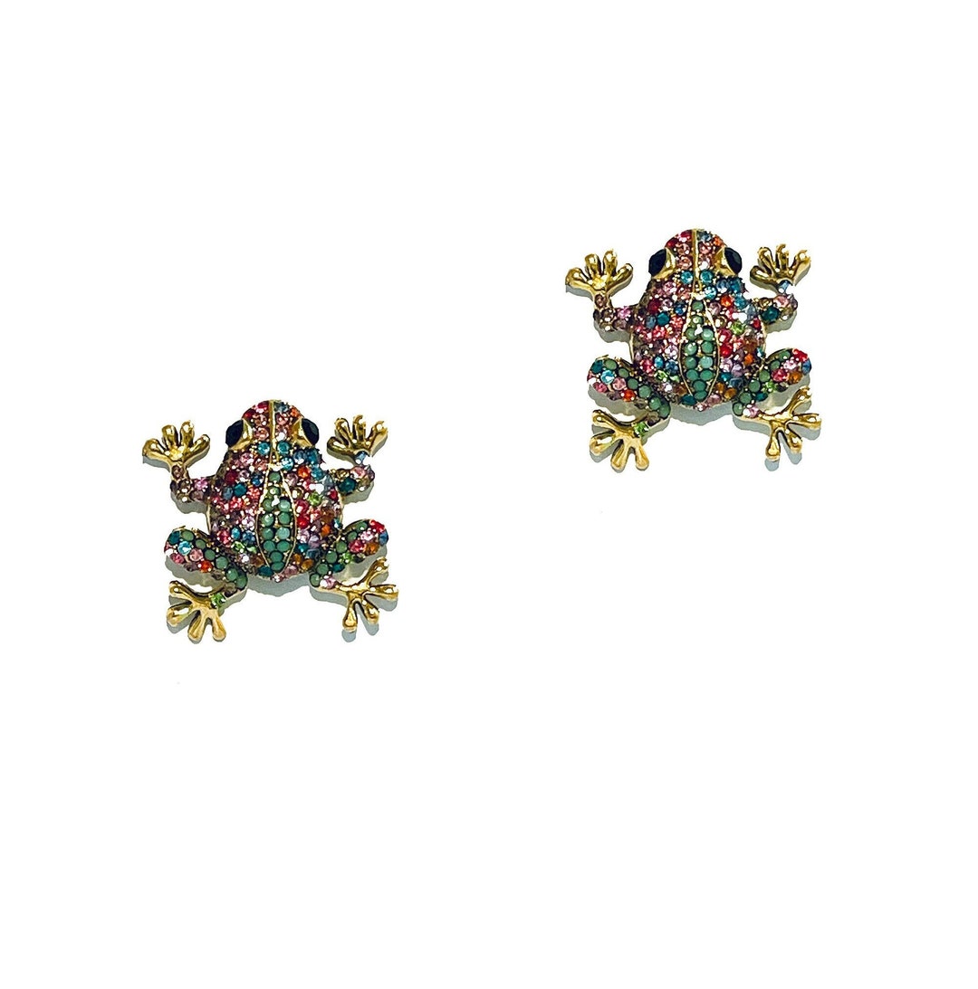 Fancy Fridge Magnets: Twin Glittery Frogs to Dress up Your Kitchen ...