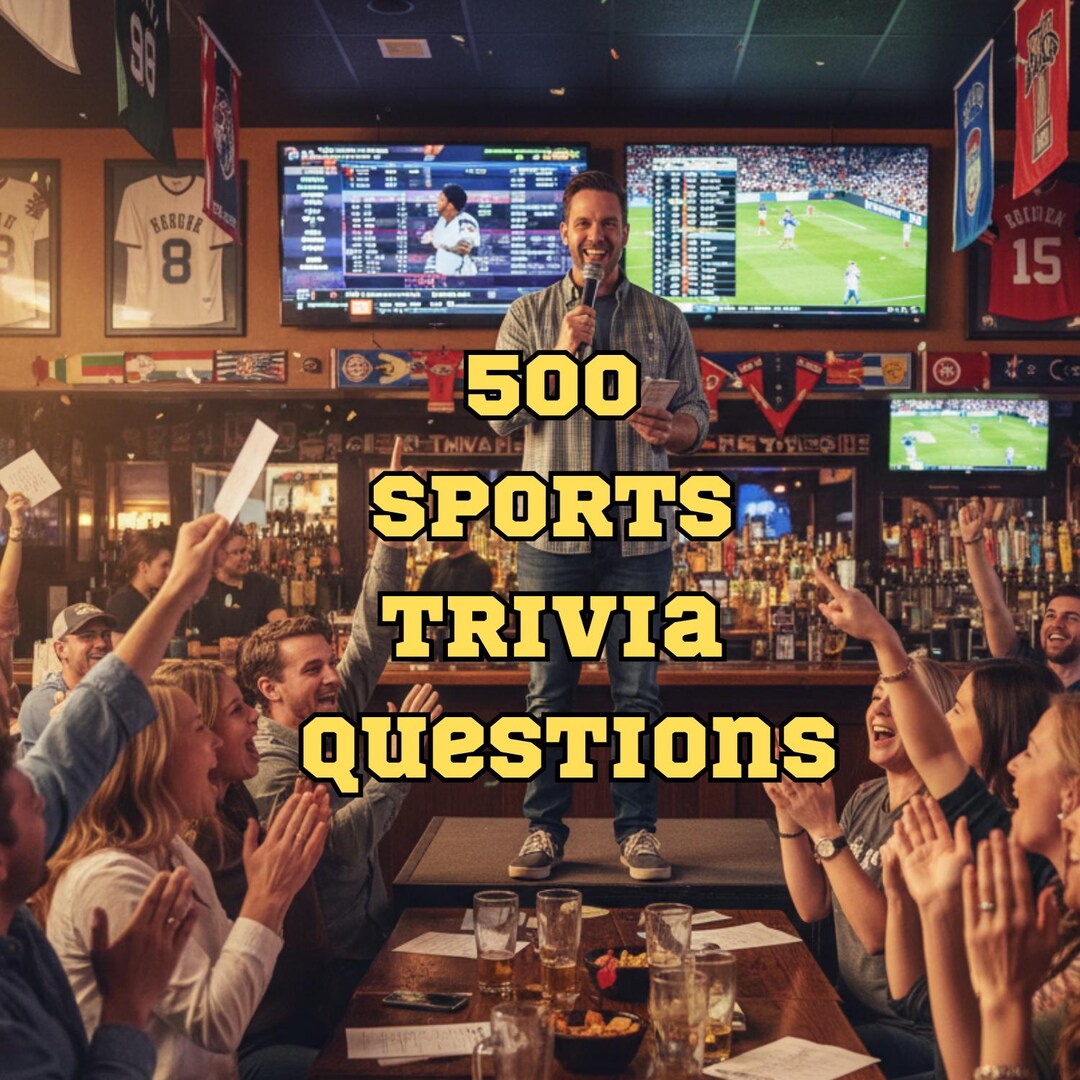 Sports Trivia Questions 500 Multiple Choice Sports Related Quiz ...