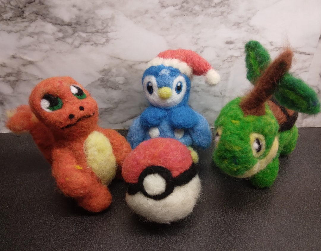 Pokemon Starters- Needle Felted Creations - Etsy