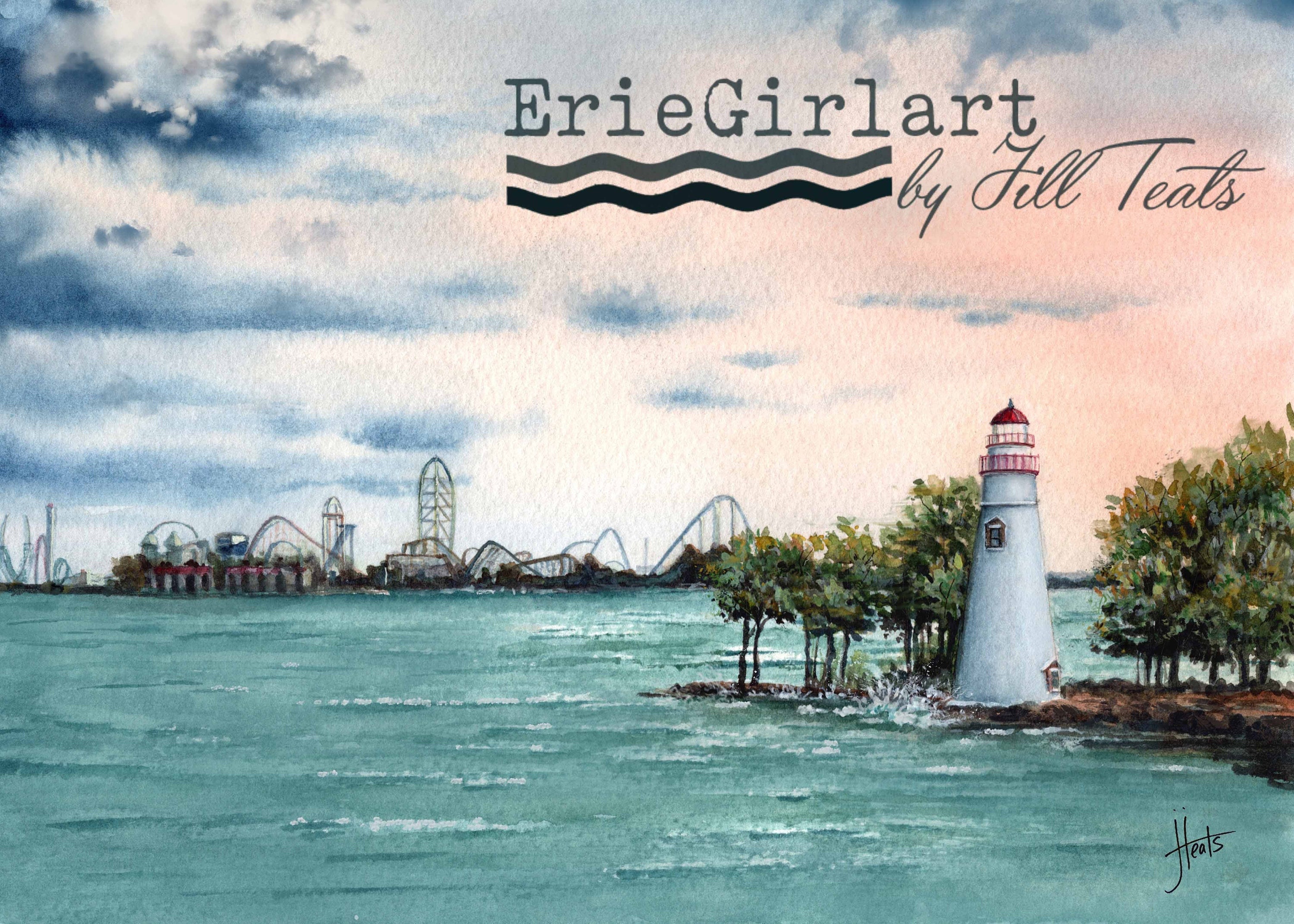 Cedar Point Sandusky Ohio | Ohio Art | Lake Erie | Sandusky Bay | Bay ...