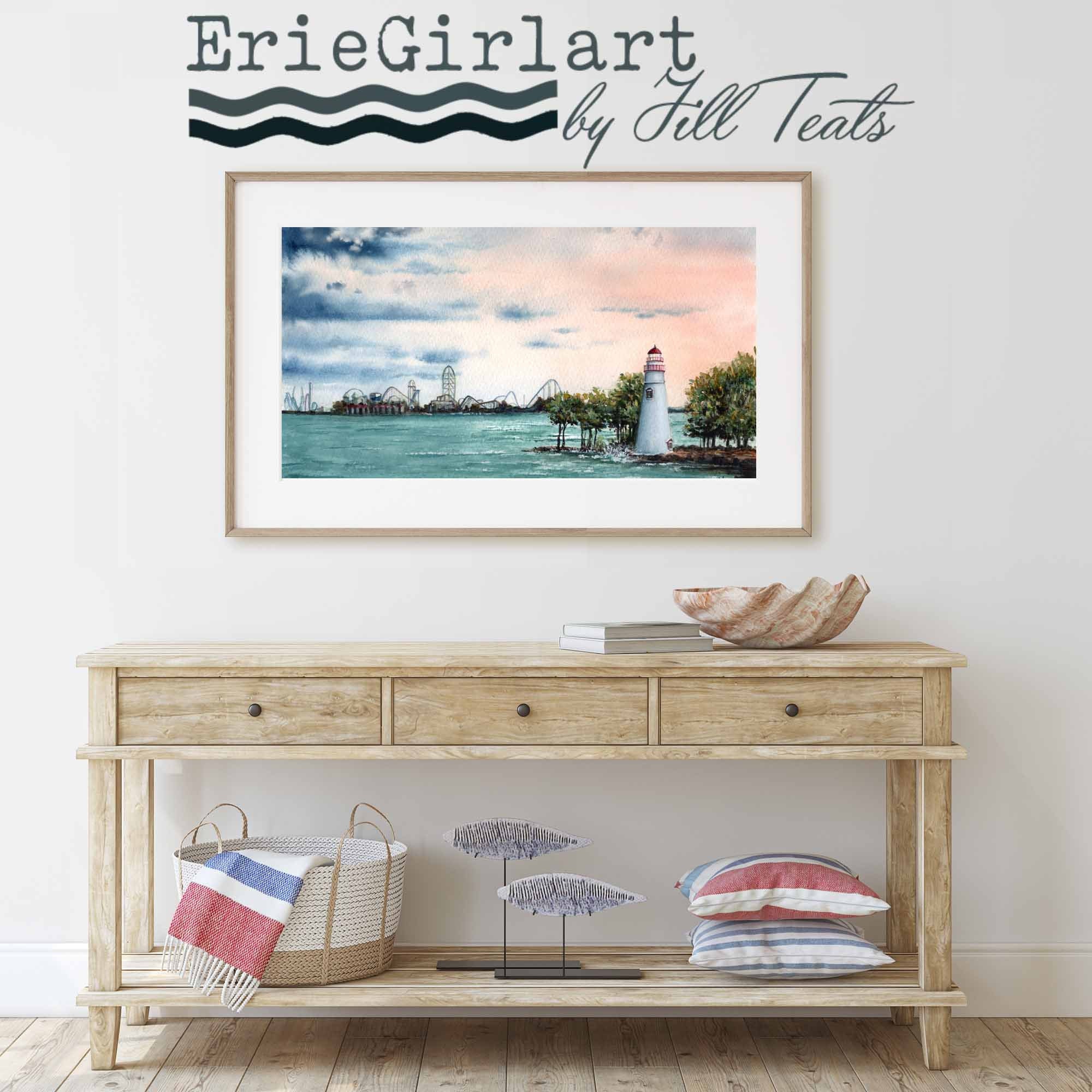 Cedar Point Sandusky Ohio | Ohio Art | Lake Erie | Sandusky Bay | Bay ...