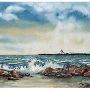 Cedar Point Sandusky Ohio | Ohio Art | Lake Erie | Sandusky Bay | Bay ...