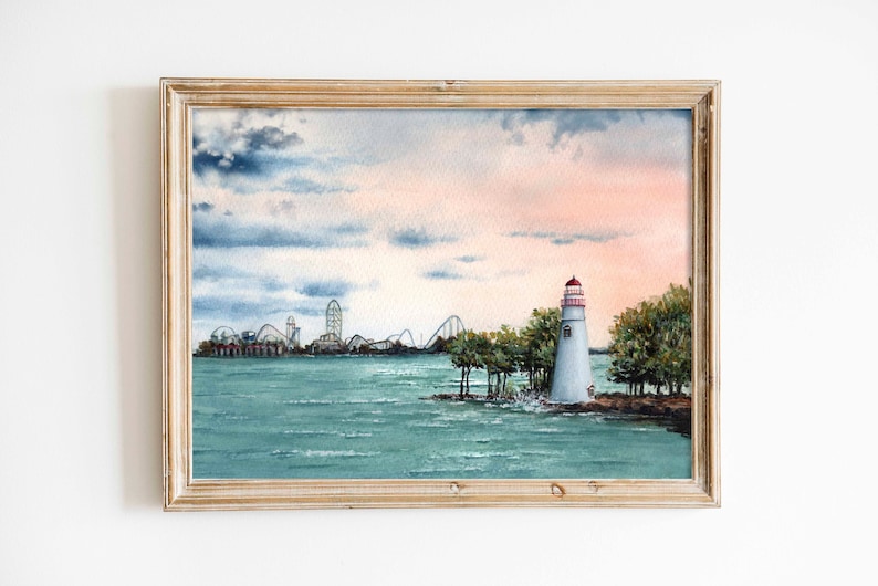 Cedar Point Sandusky Ohio | Ohio Art | Lake Erie | Sandusky Bay | Bay ...