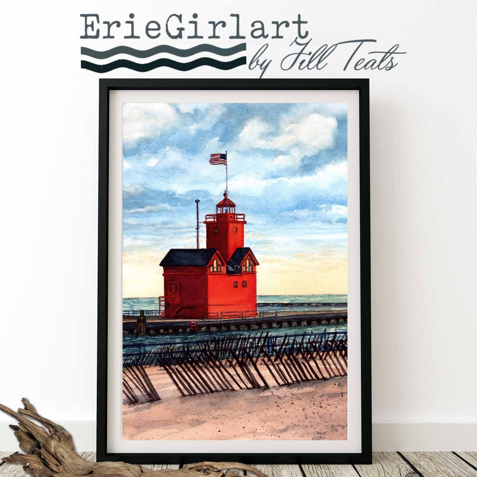 Big Red Lighthouse | Holland Harbor Lighthouse | Lake Michigan ...
