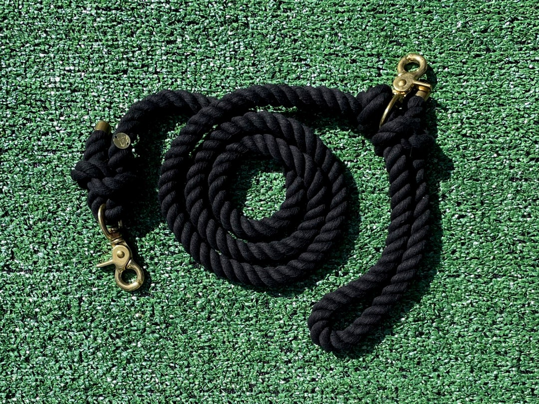 THE Og—double-clip Adjustable Rope Leash - Etsy