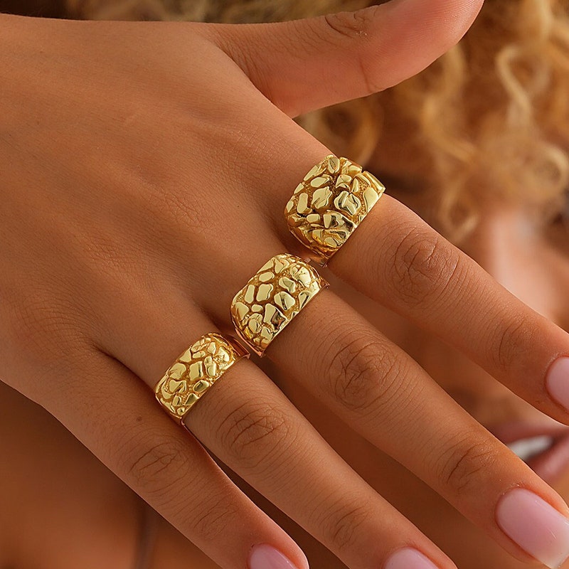 Gold Rings - Etsy