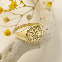Texas A&M University Commerce Gold Class Ring • 10K Solid Gold ...
