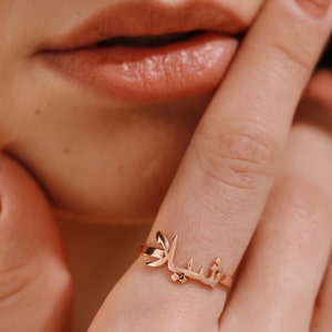 Gold Arabic Name Ring, Arabic Letter Ring, Personalized Ring, Islamic ...