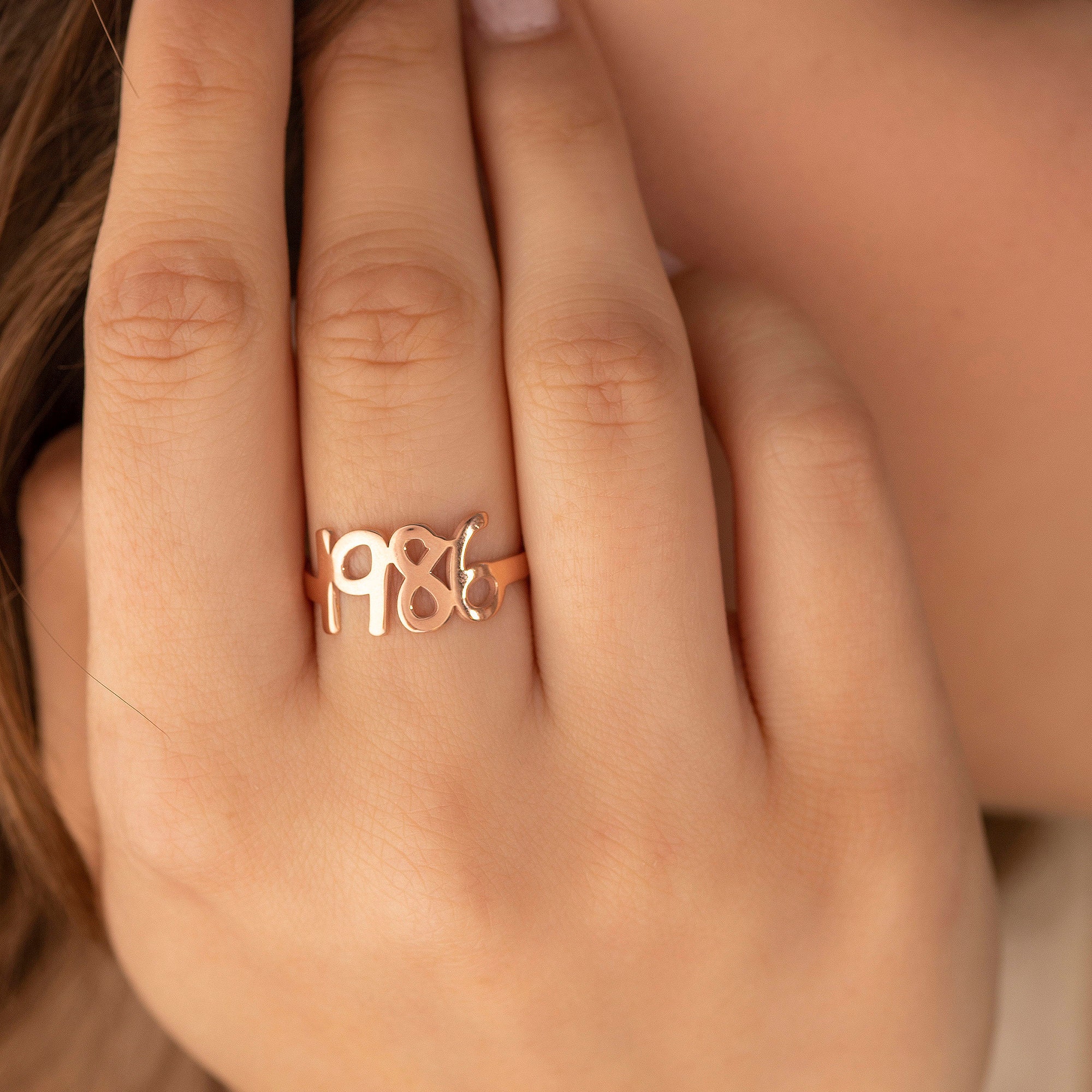 Name Ring Gold Custom Initials Ring Personalized Ring - Etsy