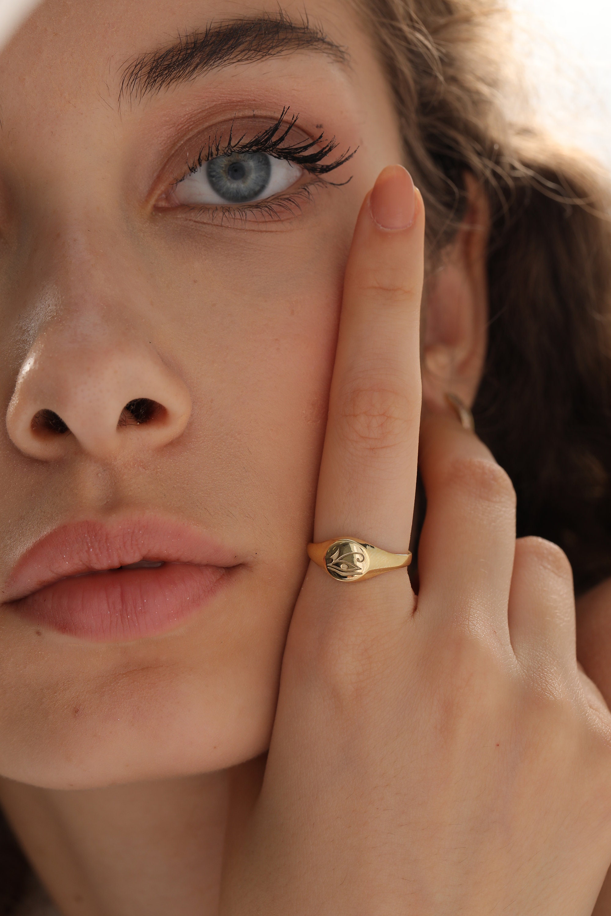 Signet Horus Eye Ring Eye of Horus 14K Gold Ring Ra Egypt - Etsy Australia