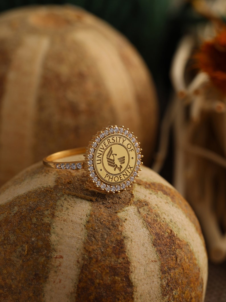Custom Graduation Signet Ring Senior Ring School Class Ring - Etsy