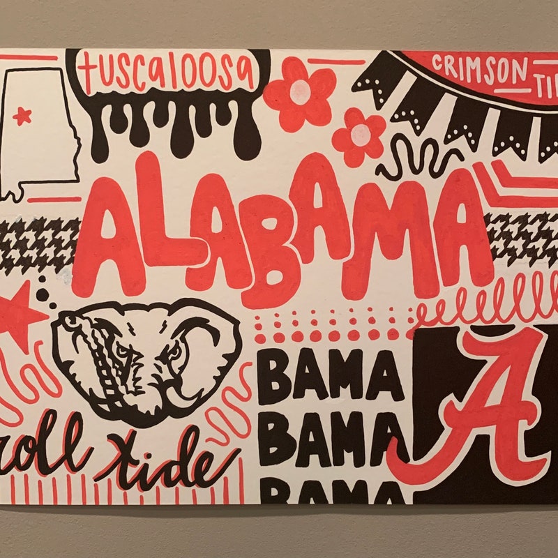 Alabama Canvas - Etsy