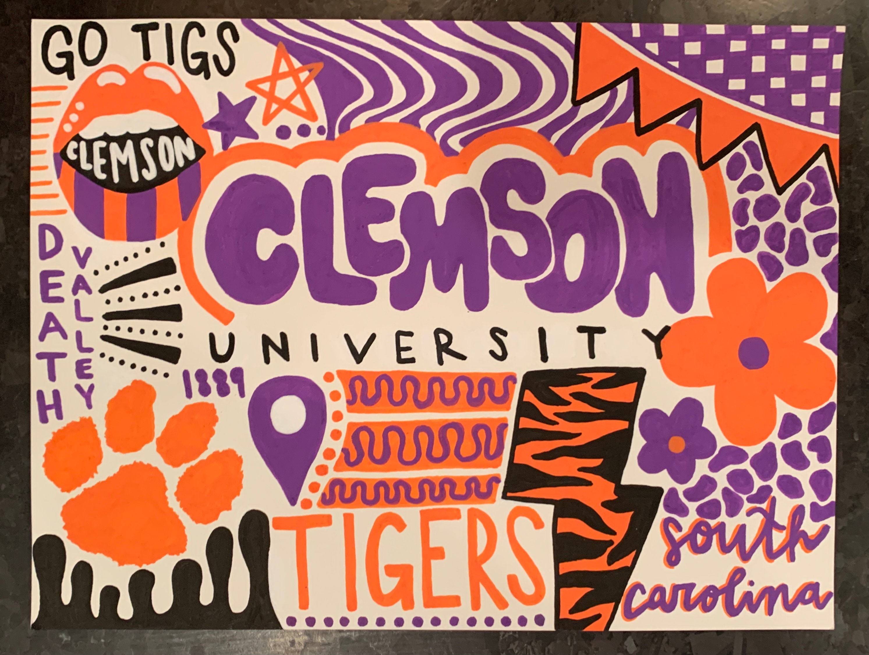 Clemson University College Decor - Etsy
