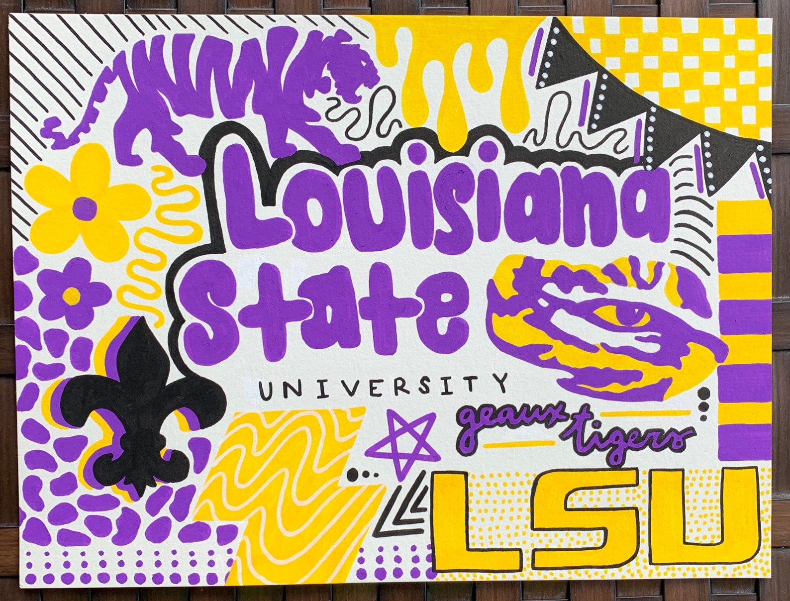 Louisiana State University College Decor - Etsy
