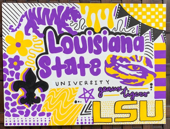 Louisiana State University College Decor - Etsy