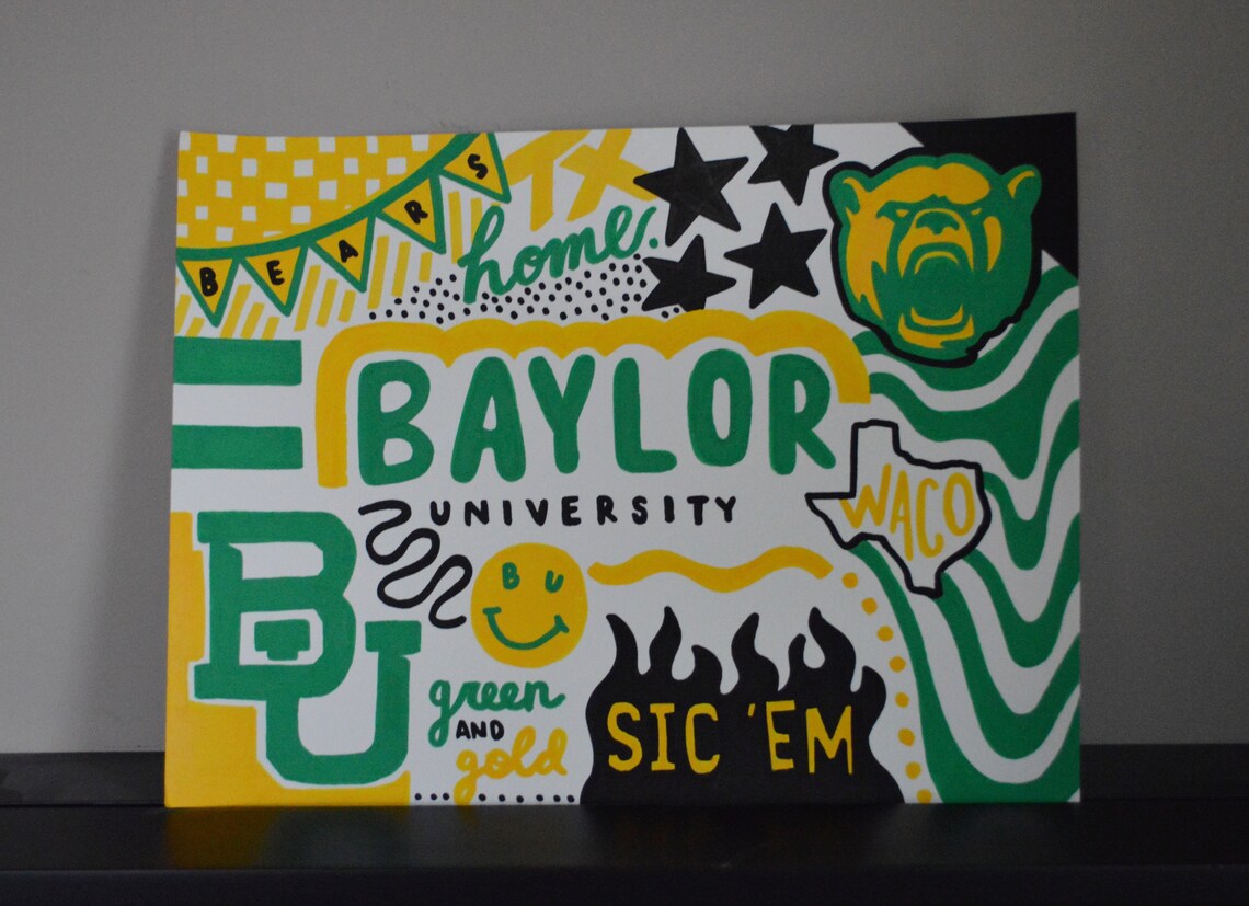 Baylor University College Decor - Etsy
