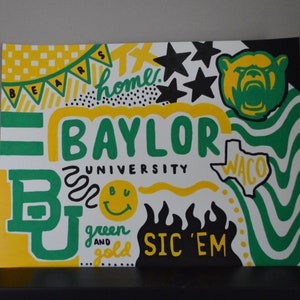 Baylor University College Decor - Etsy