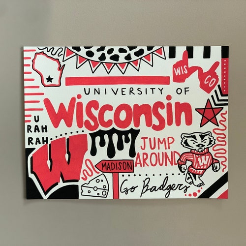 University of Wisconsin Madison Weatherproof Stickers - Etsy