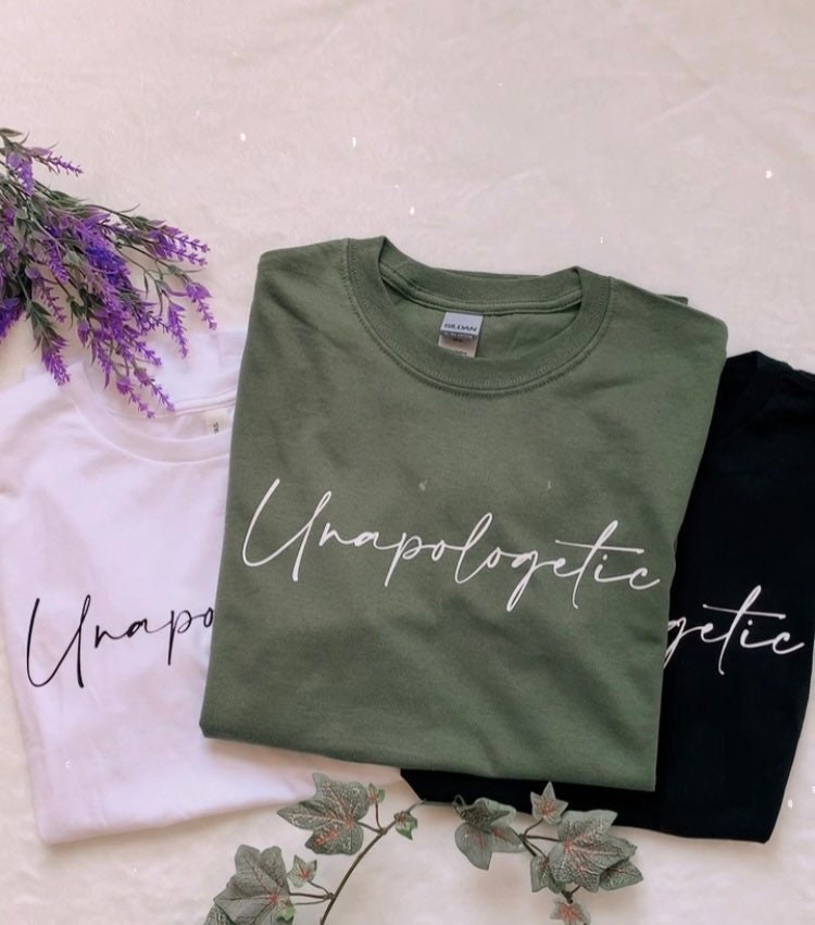 Unapologetic T-shirt | Graphic T-shirt | Minimalist T-shirt | Unisex T ...