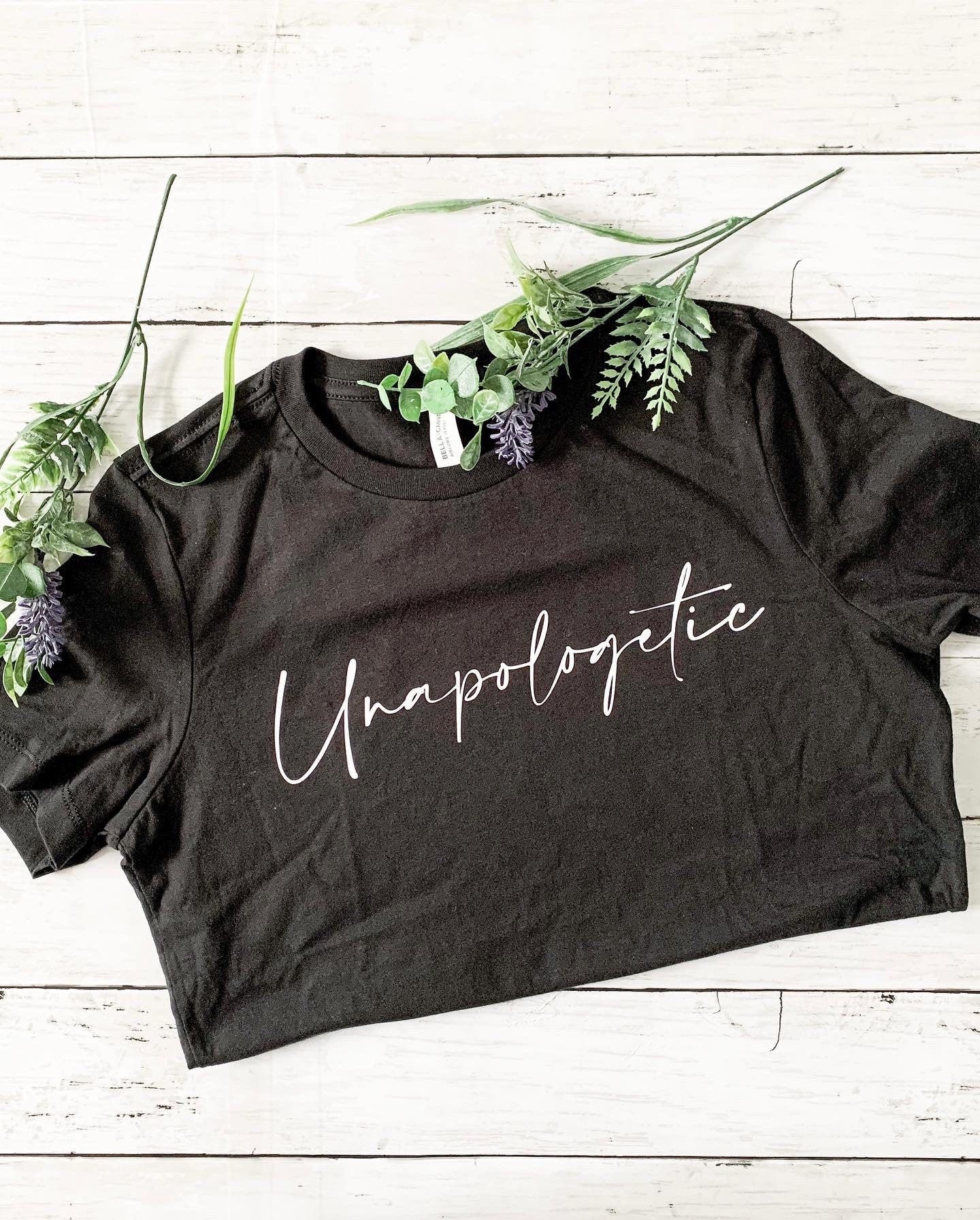 Unapologetic T-shirt | Graphic T-shirt | Minimalist T-shirt | Unisex T ...