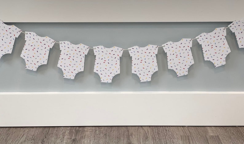 Digital Download Sprinkle Baby Shower Onesie Banner, Sprinkle Onesie ...