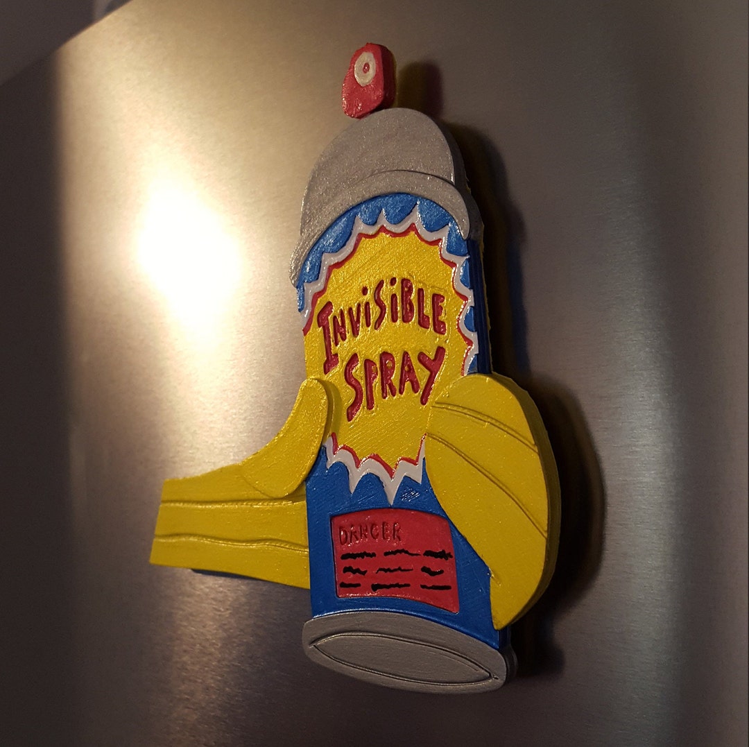 Invisible Spray Magnet (spongebob) - Etsy