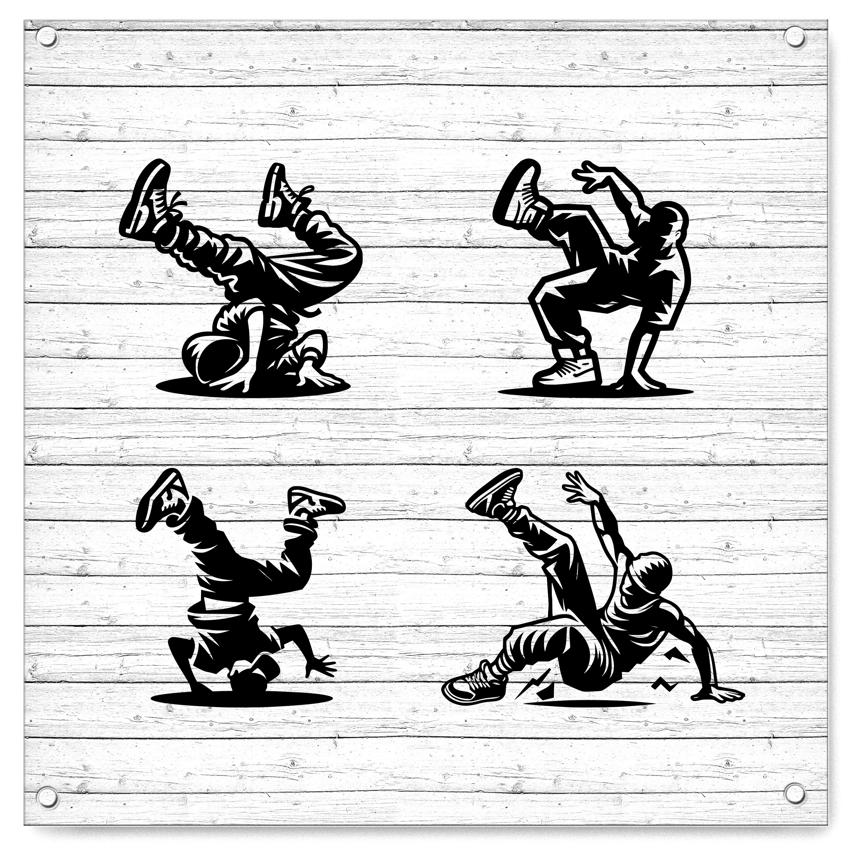 Breakdance. 4 Svg Bundle. Svg Png Eps Dxf Cut Files. - Etsy