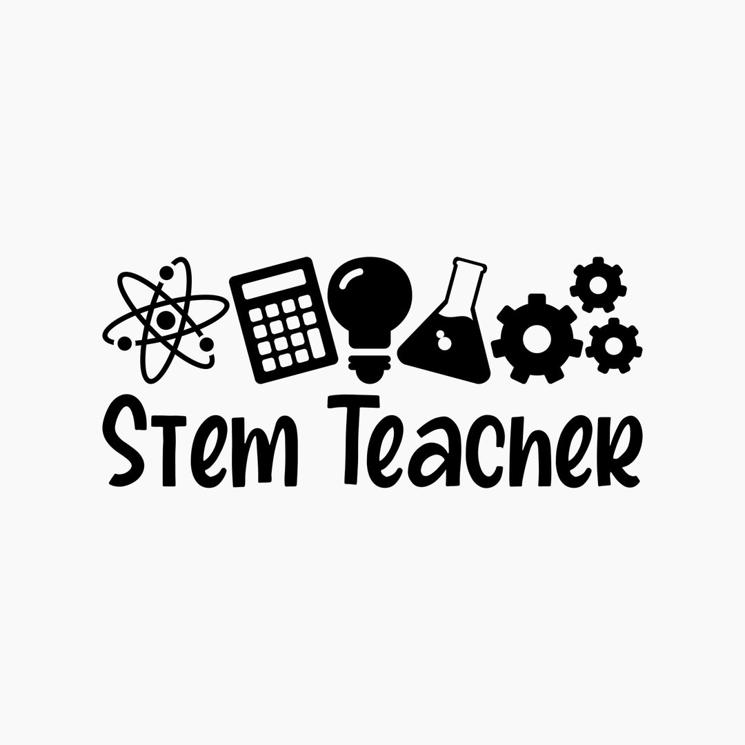 Stem Teacher. Svg Png Eps Dxf Cut Files. - Etsy