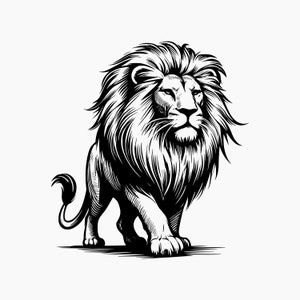 Lion Sketch Style. 4 Svg Bundle. Svg Png Eps Dxf Cut Files. - Etsy