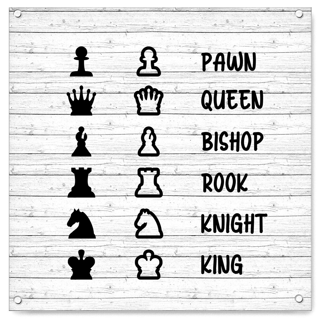 Chess Pieces. Svg Png Eps Dxf Cut Files. | Etsy