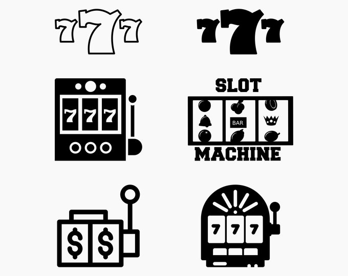 Slot Machine Casino. Svg Png Eps Dxf Cut Files. - Etsy