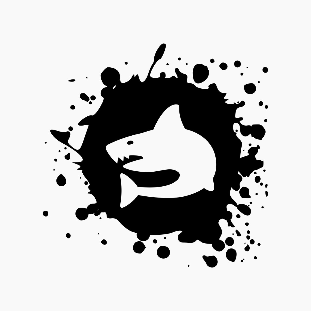 Shark Splat Ink. Svg Png Eps Dxf Cut Files. - Etsy