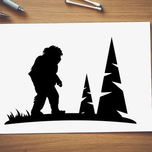 Yeti, Bigfoot, Sasquatch. Svg Png Eps Dxf Cut Files. - Etsy Canada