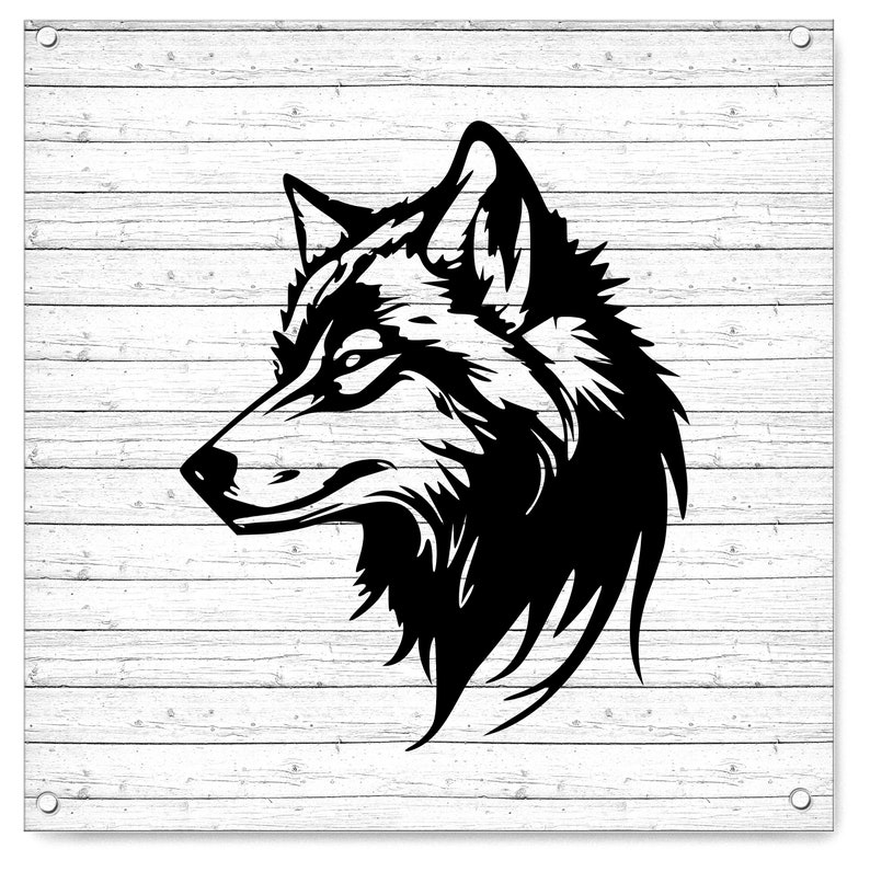 Wolf Face. Svg Png Eps Dxf Cut Files. - Etsy Australia