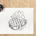 Grilled Steak Line Drawing. Svg Png Eps Dxf Cut Files. - Etsy