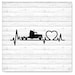 Truck Heartbeat. Svg Png Eps Dxf Cut Files. - Etsy