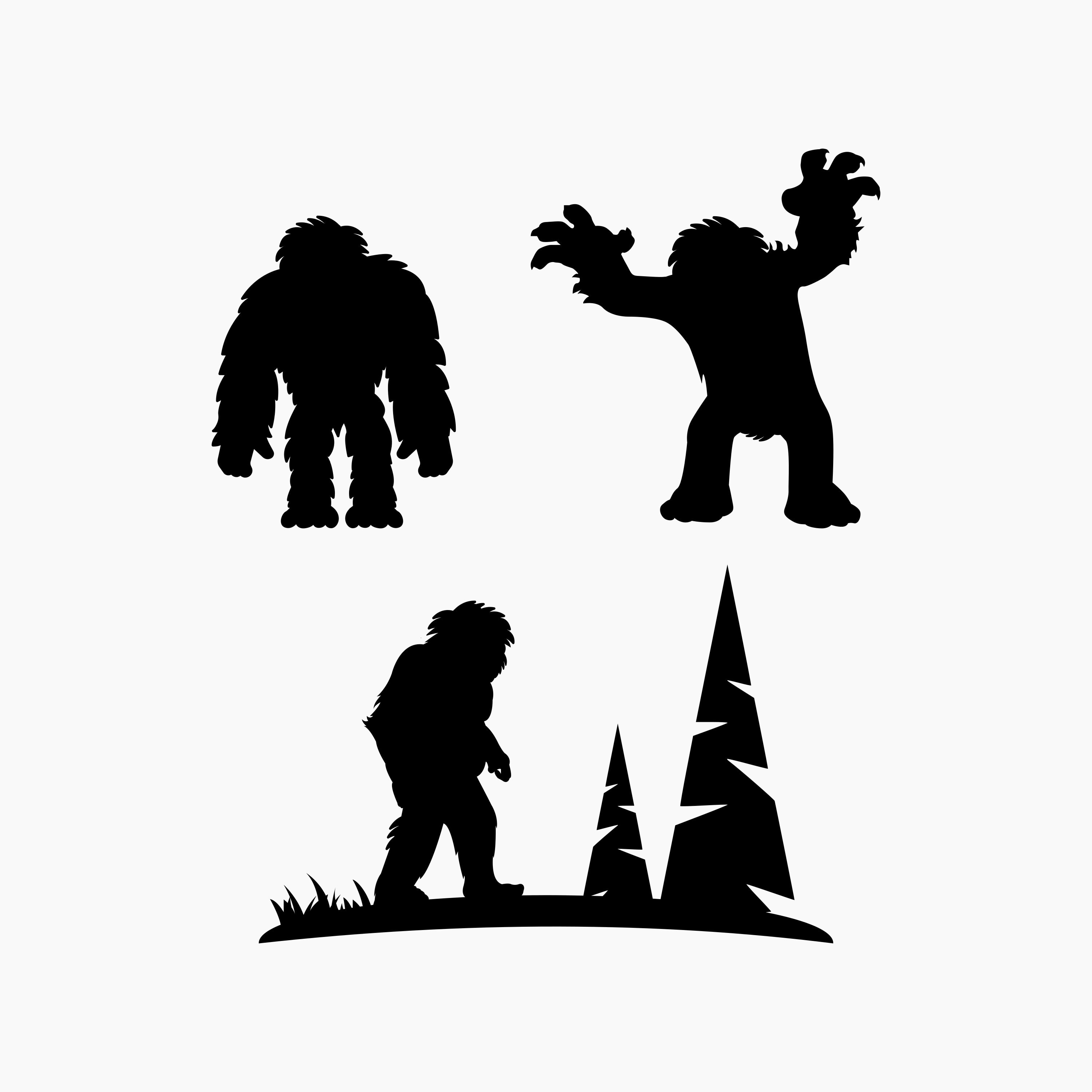 Yeti Bigfoot Sasquatch. Svg Png Eps Dxf Cut Files. - Etsy Canada
