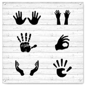 Hand. Svg Png Eps Dxf Cut Files. - Etsy