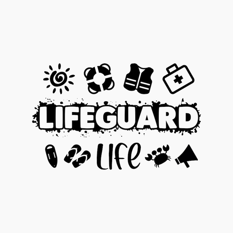 Lifeguard Life. Svg Png Eps Dxf Cut Files. - Etsy