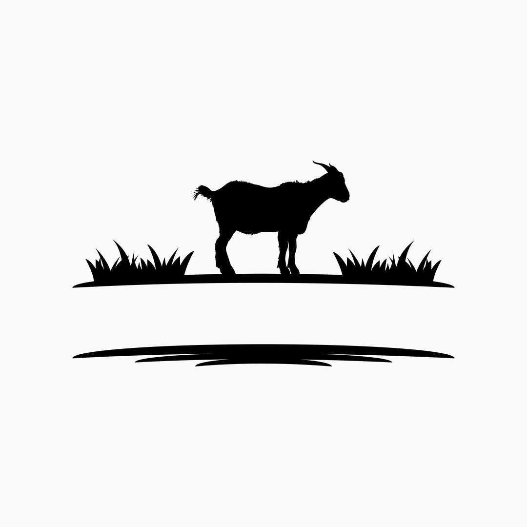 Goat Monogram. Svg Png Eps Dxf Cut Files. - Etsy