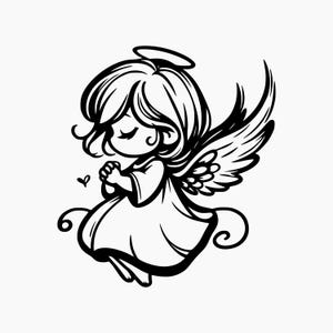 Baby Angel. 4 Svg Bundle. Svg Png Eps Dxf Cut Files. - Etsy