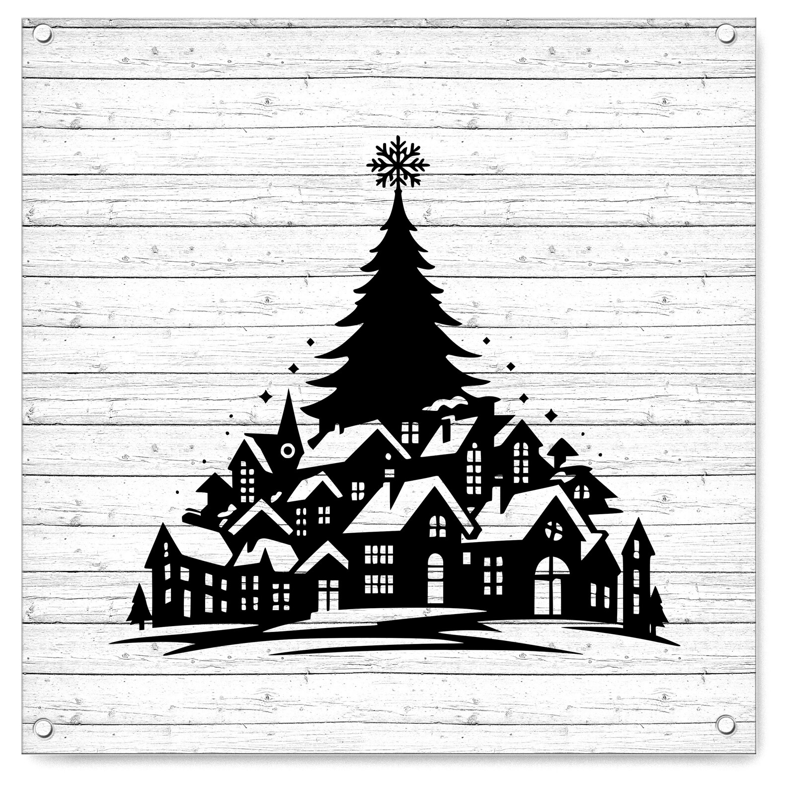 Christmas Village. Svg Png Eps Dxf Cut Files. - Etsy