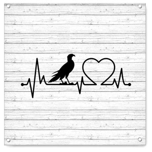 Hawk Heartbeat. Svg Png Eps Dxf Cut Files. - Etsy